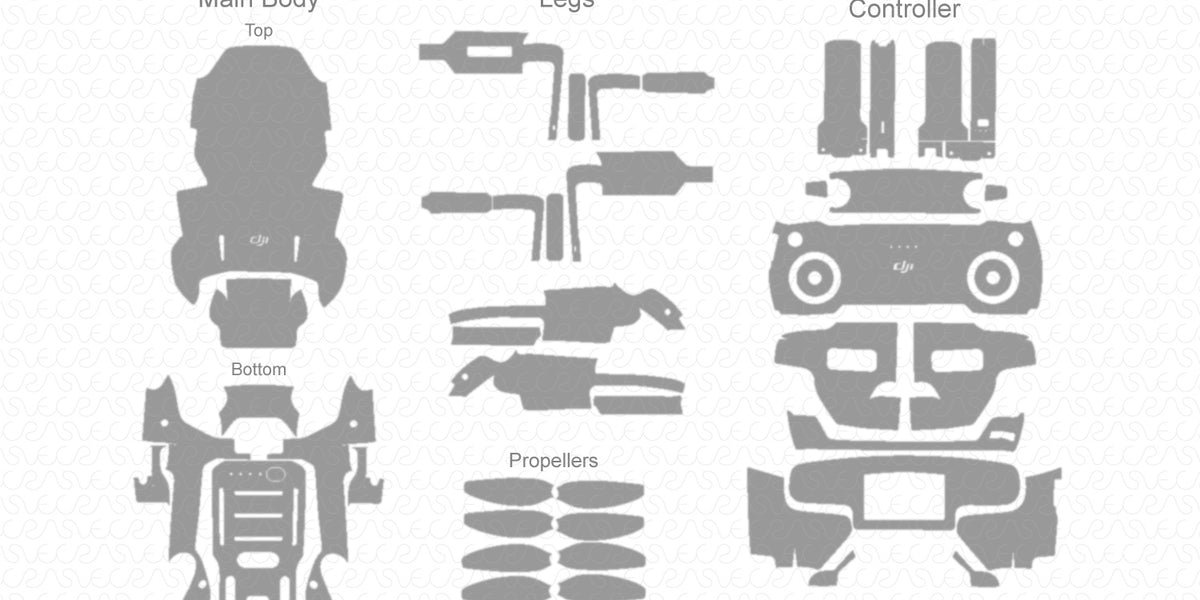 DJI Mavic Mini Drone Skin CutFile Vector Template SVG — VecRas