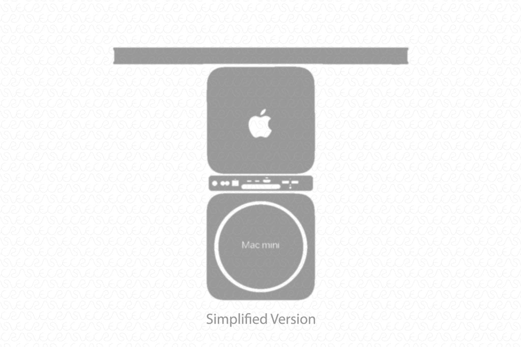 Vinyl Ready Vector Cut File Templates for Apple iMac / Mac Mini Skins ...