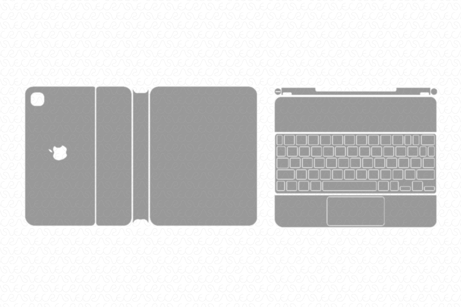 Vinyl Ready Vector Cut File Templates for Computer/iPad Keyboard Skins ...