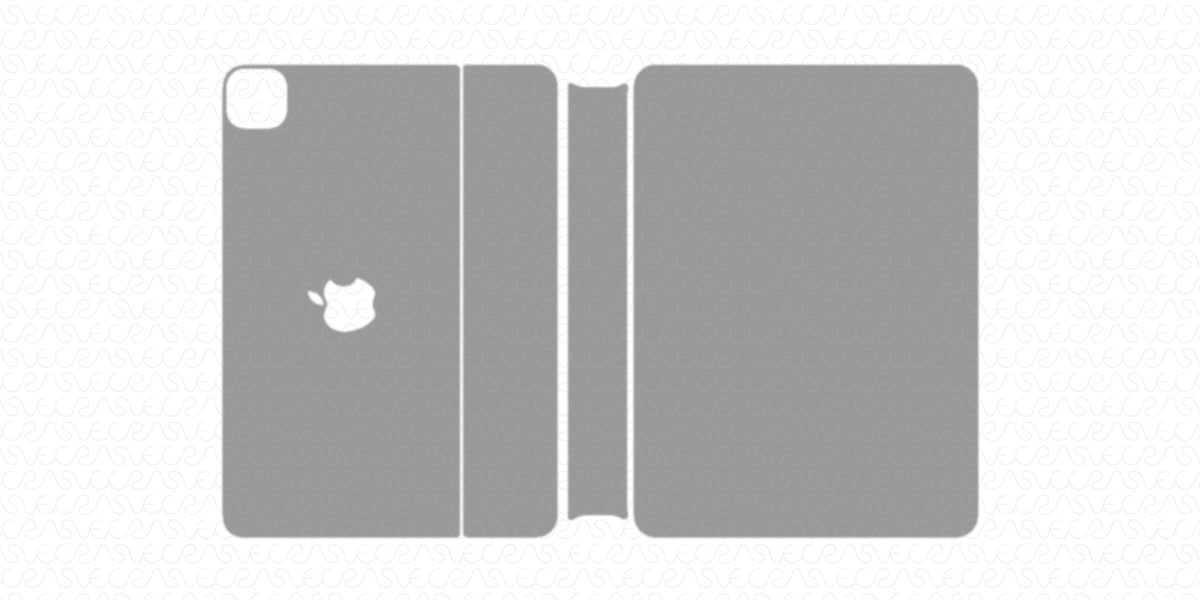 Apple Magic Keyboard for iPad Air M2 Skin CutFile Vector Template SVG ...