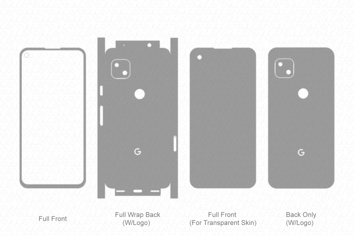 Vinyl Vector Cut File Templates for Google Pixel Skins in Ai, PLT, EPS ...