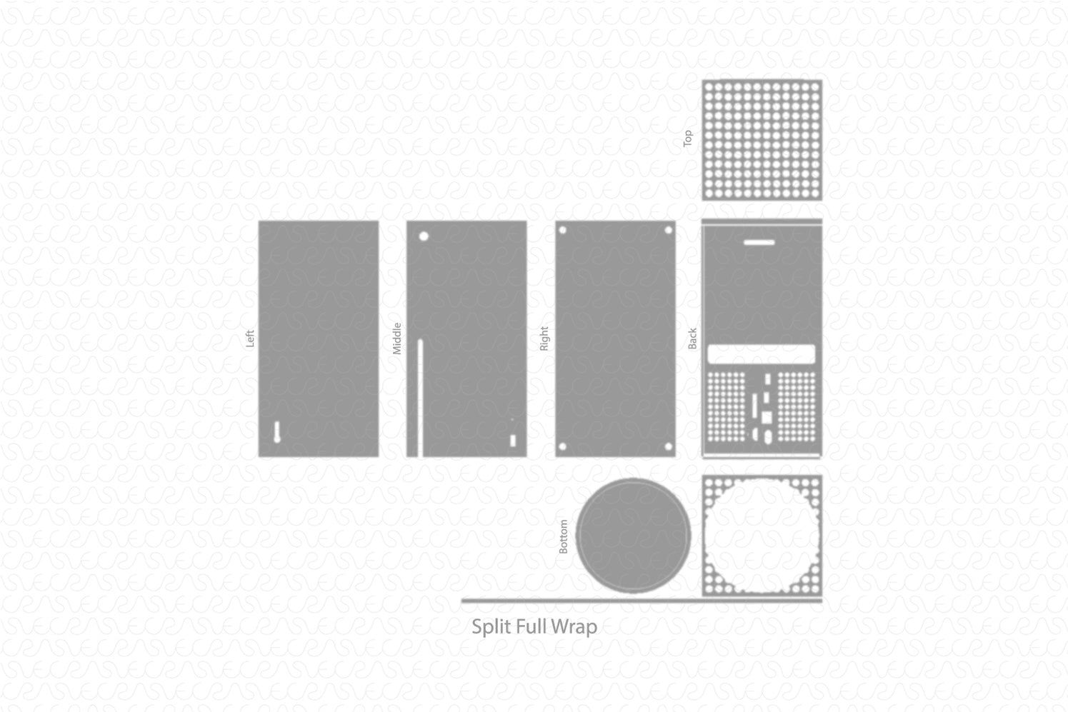 Vinyl Ready Vector Cut File Templates for Xbox Gaming Skins in Ai, PLT ...