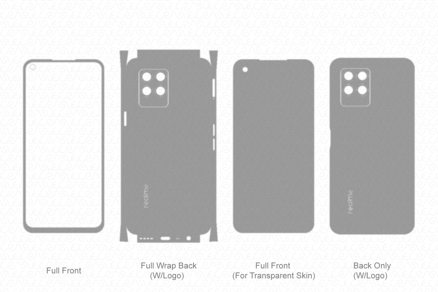 Realme 8i Skin Template Vector 2021 — VecRas