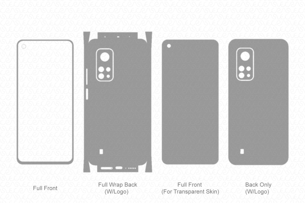 Vinyl Ready Vector Cut File Templates for Xiaomi Phone Skins in Ai, PLT ...