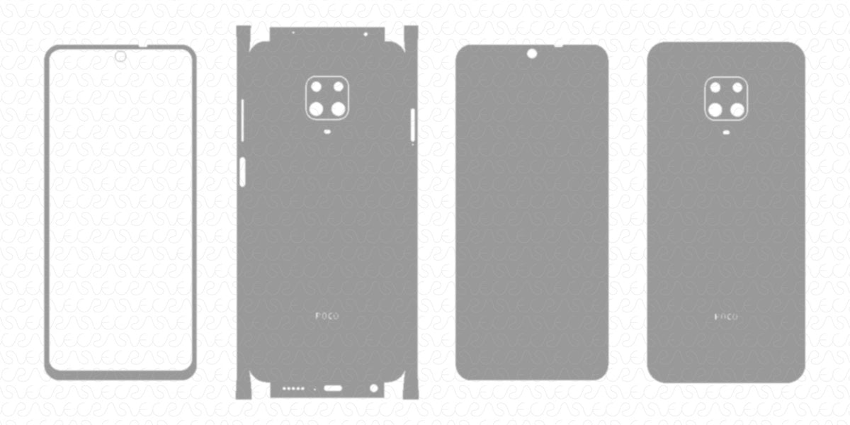 Xiaomi Poco M2 Pro Skin Template Vector 2020 — VecRas