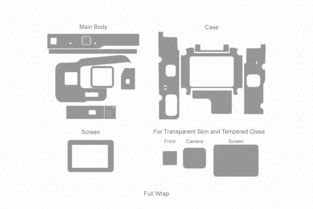 Vinyl Ready Vector Cut File Templates for Action Camera / GoPro Skins ...