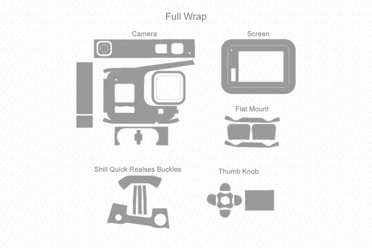 GoPro Hero 8 Black Skin CutFile Vector Template Full Wrap SVG — VecRas