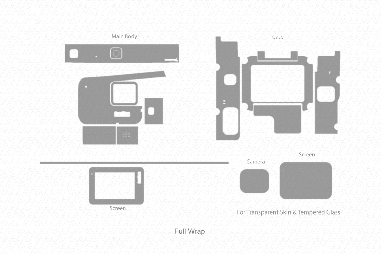 Vinyl Ready Vector Cut File Templates for Action Camera / GoPro Skins ...