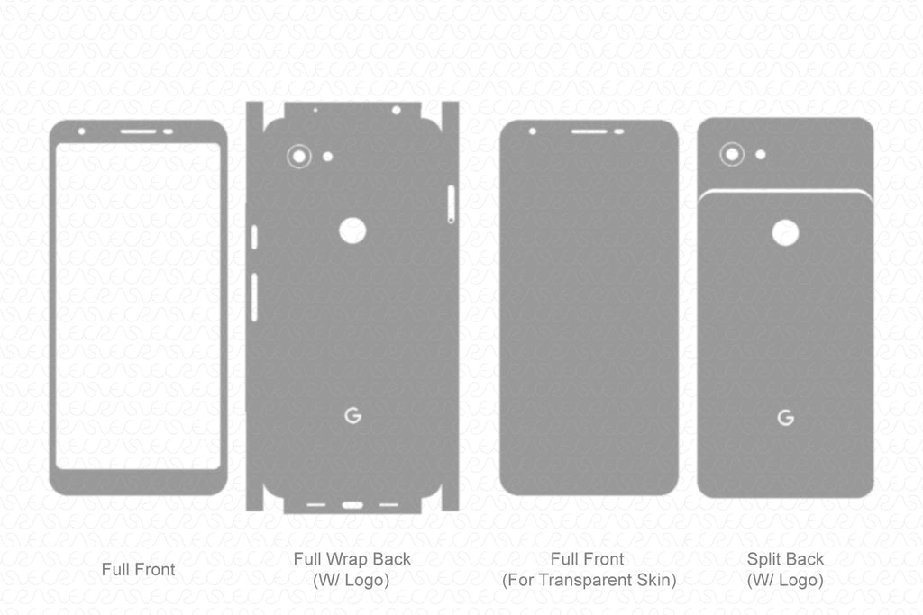 Vinyl Vector Cut File Templates for Google Pixel Skins in Ai, PLT, EPS ...