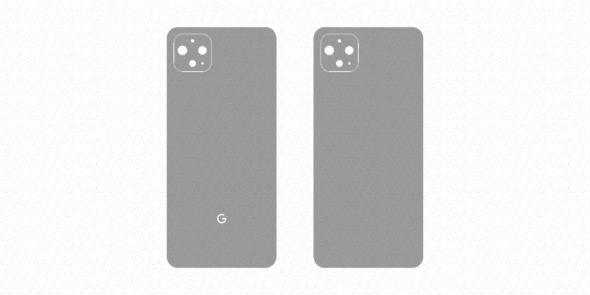 Pixel 4 (2019) Skin Template Vector — VecRas
