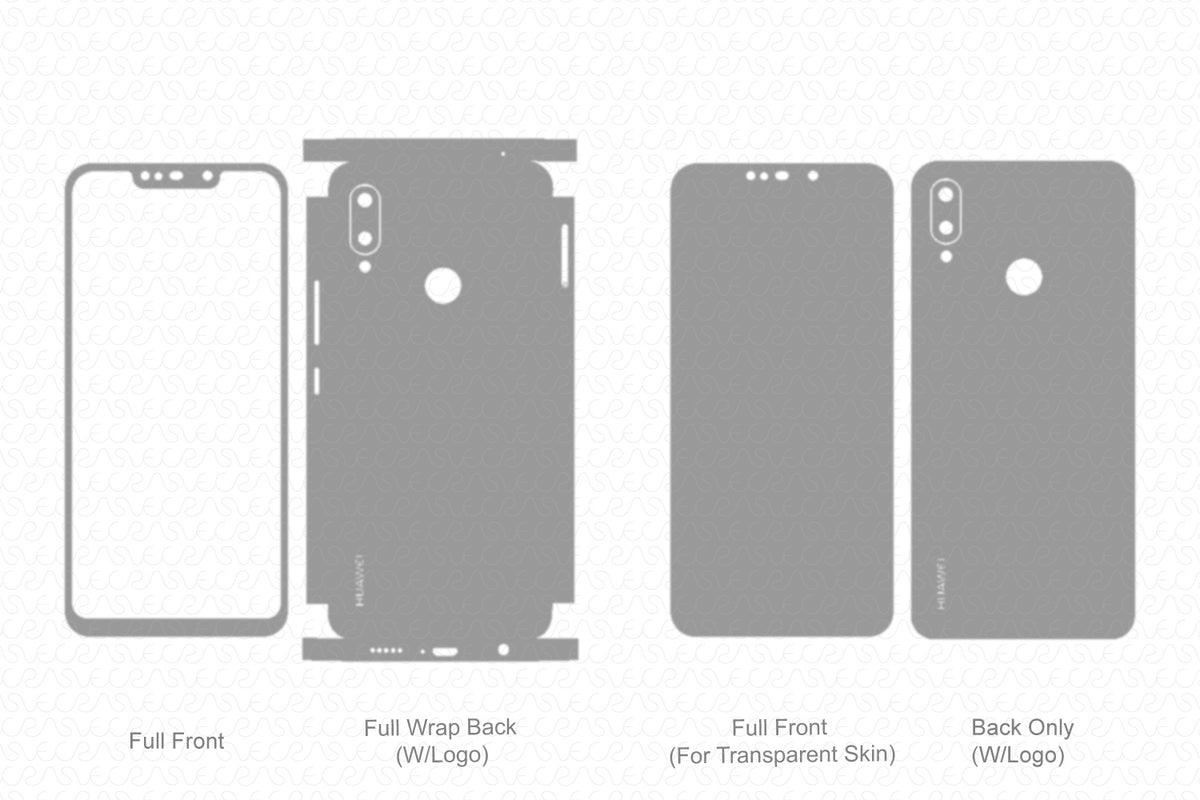 Huawei Nova 3i (2018) Skin Template Vector — VecRas