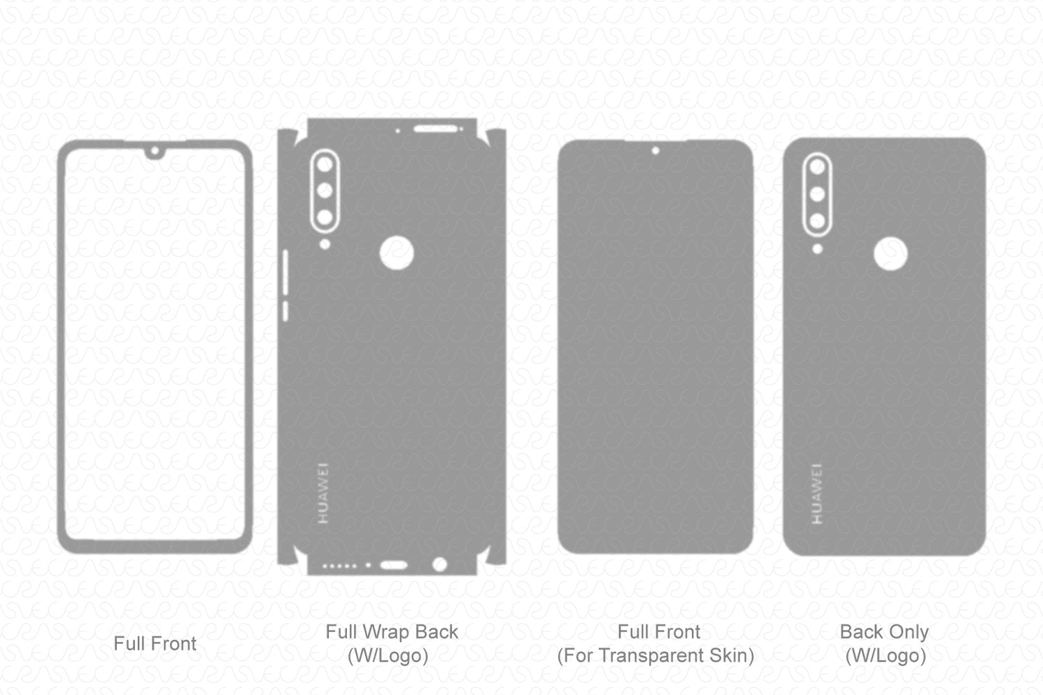 Huawei P30 Lite 2019 Skin Template Vector — VecRas