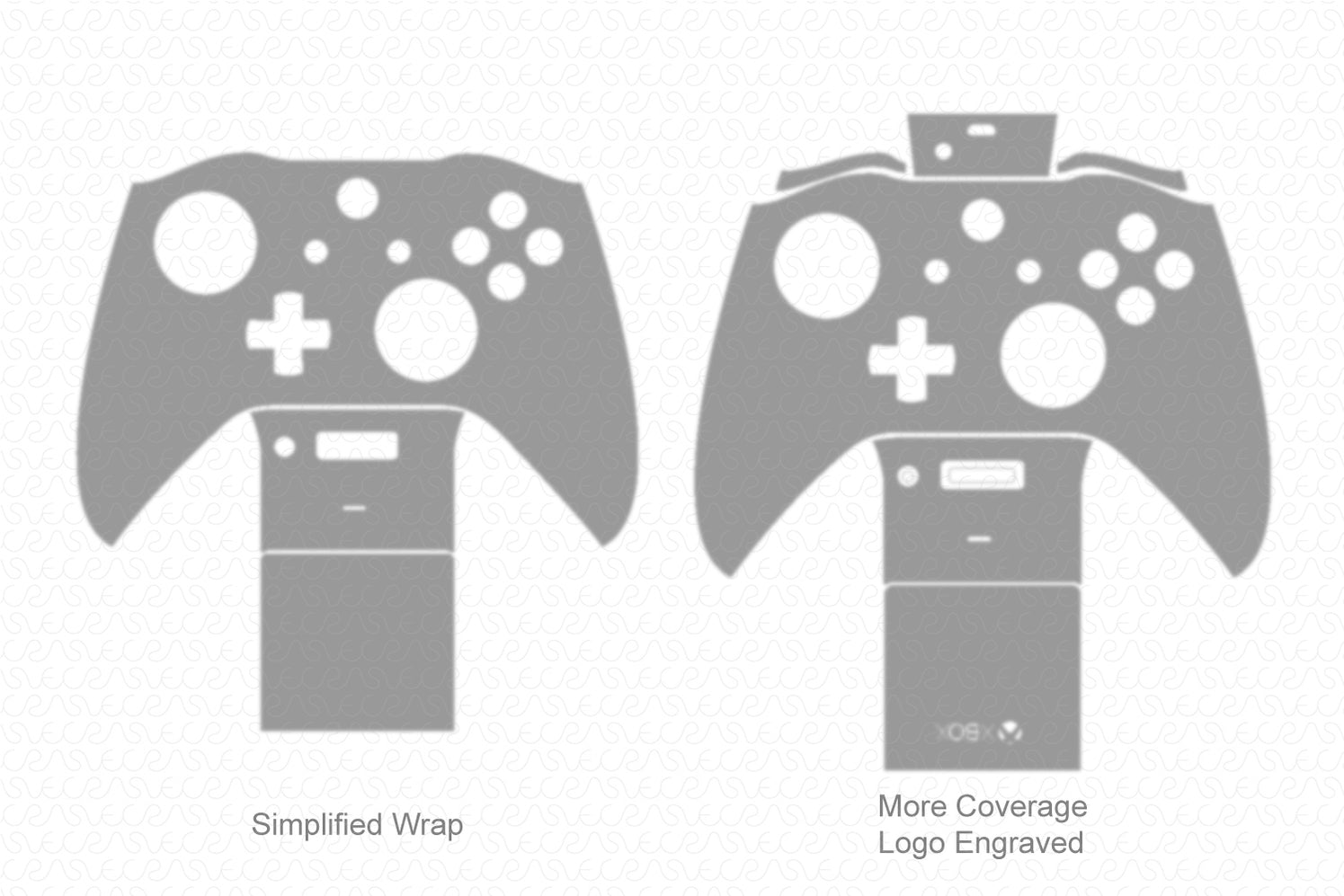 Vinyl Ready Vector Cut File Templates for Xbox Gaming Skins in Ai, PLT ...