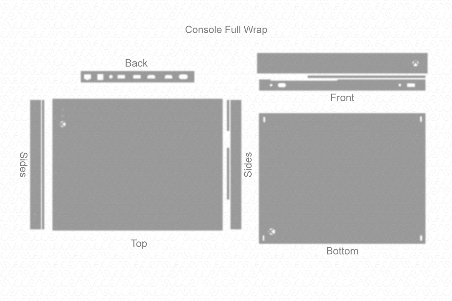 Microsoft XBOX One X Gaming Console & Controller Vinyl Skin Cut File ...