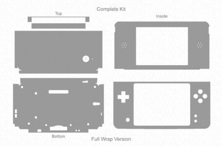 Nintendo DSi XL Handheld Gaming Console Skin CutFile Vector Template ...