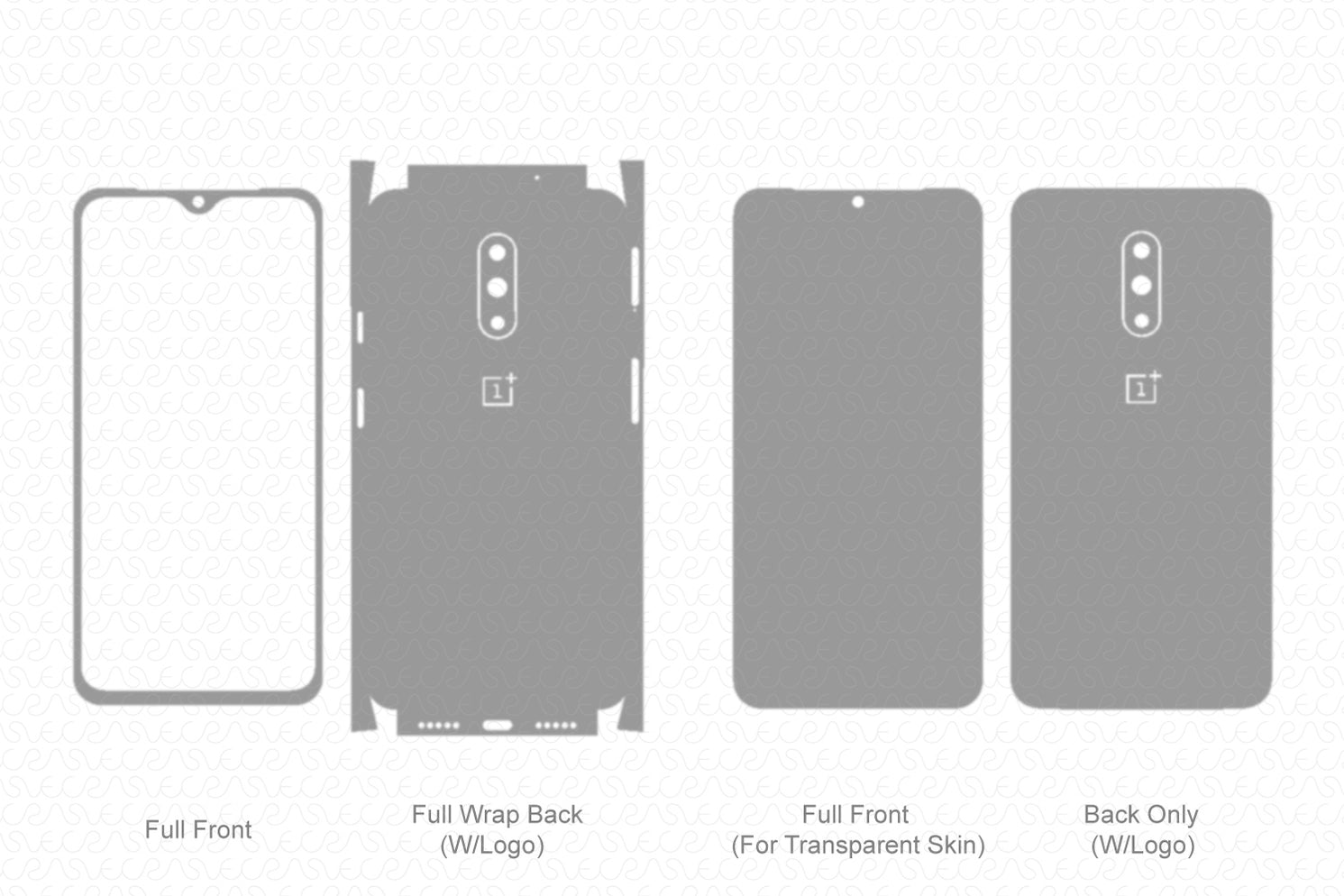 OnePlus 7 (2019) Skin Template Vector — VecRas