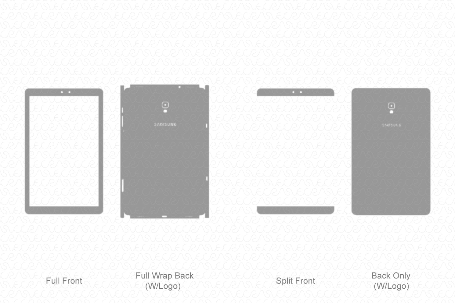 Galaxy A10.5 (2018) Skin CutFile Vector Template Full Wrap SVG — VecRas