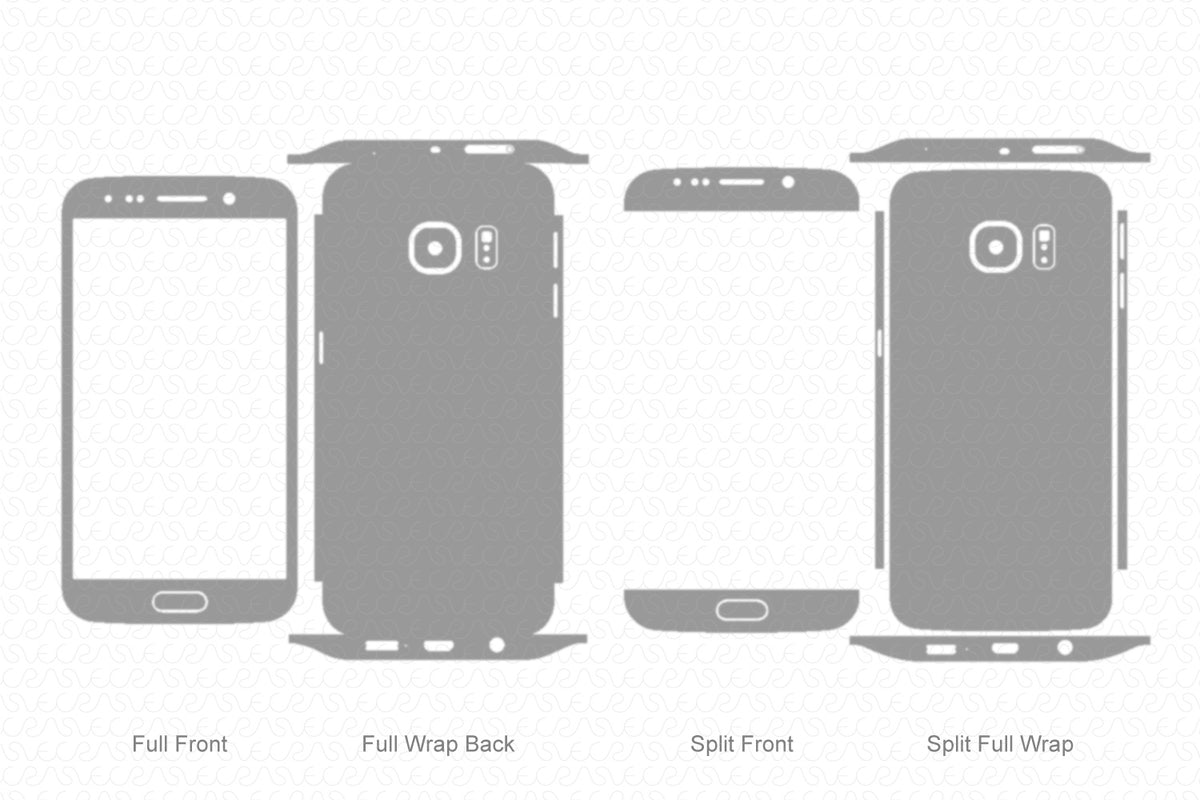 Samsung Galaxy S6 Edge / Decal Cut file Ai Template — VecRas