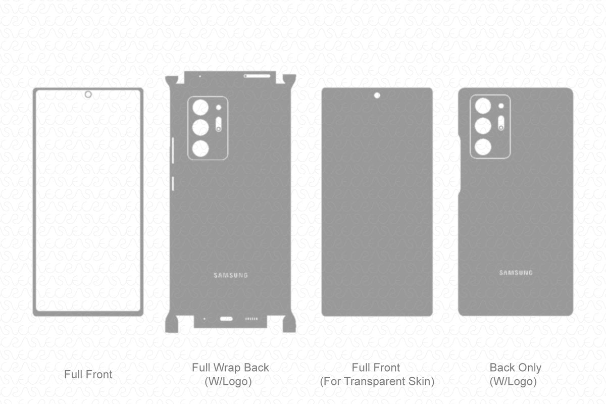 Galaxy Note 20 Ultra Skin Template Vector 2020 — VecRas