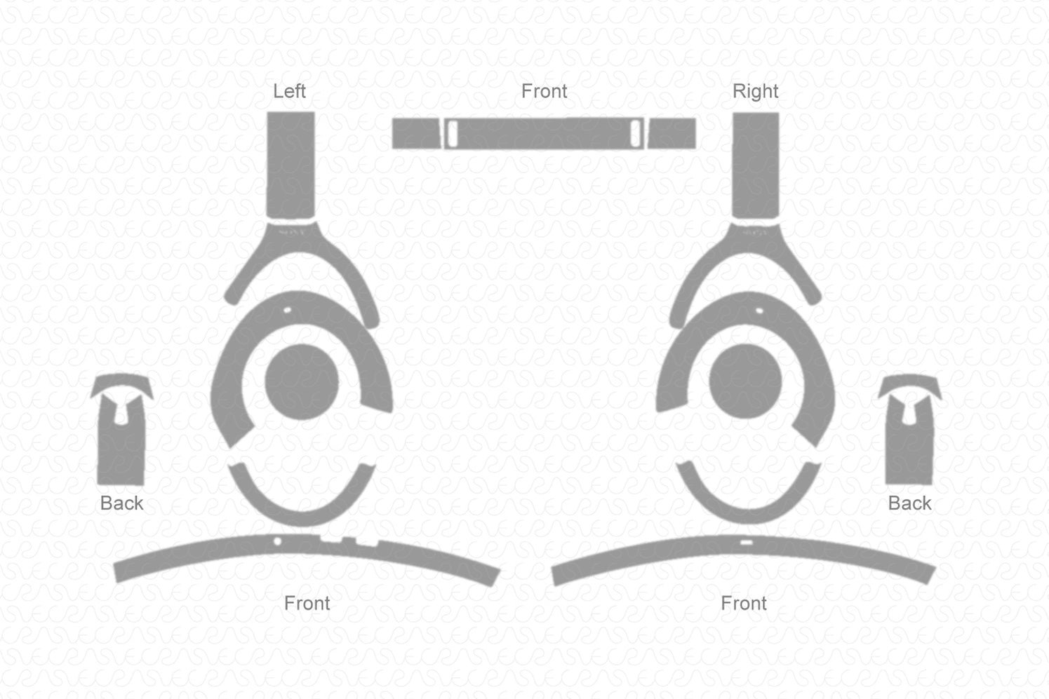 Cut Ready Skin Vector Templates for Wearables - Headphones — VecRas