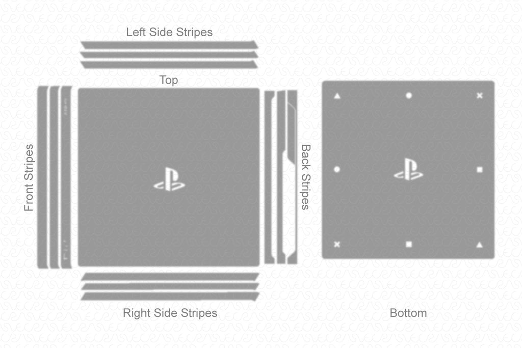 Vinyl Ready Vector Cut File Templates for PlayStation Gaming Skins in ...