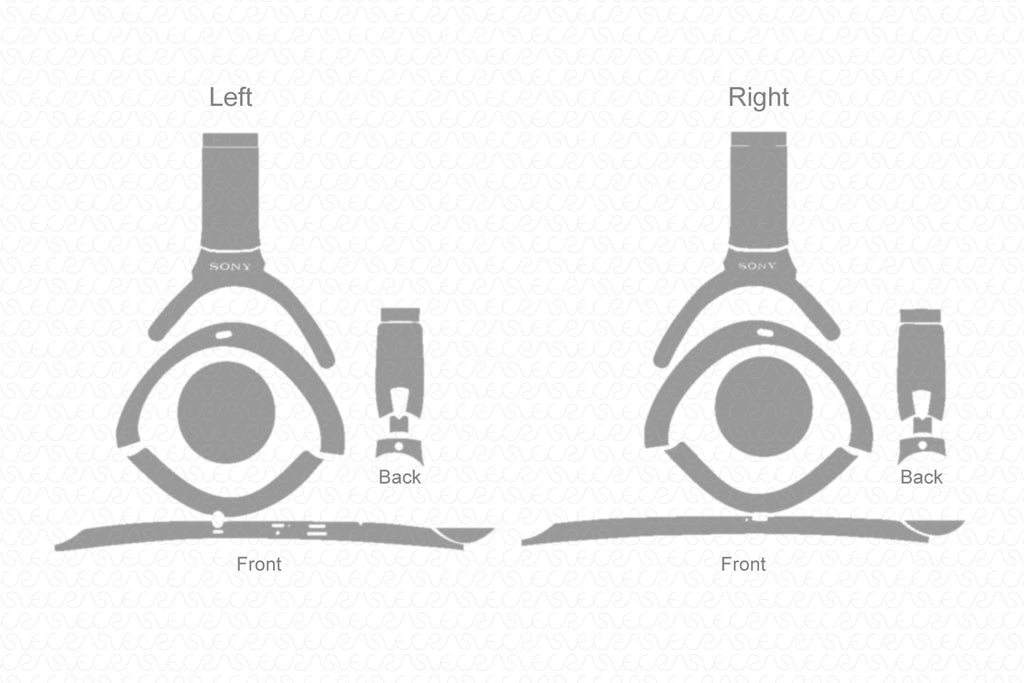 Vinyl Ready Vector Cut File Templates for Headset Skins in Ai, PLT, EPS ...