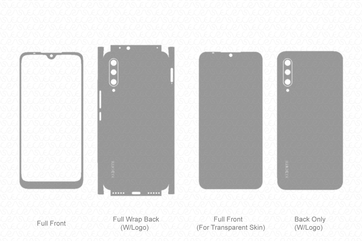 Mi A3 (2019) Skin Template Vector — VecRas