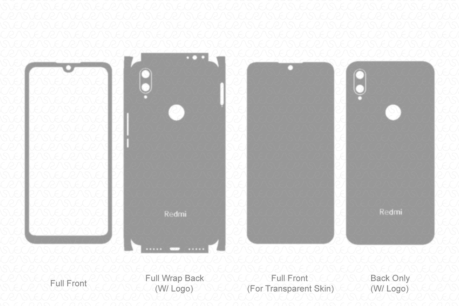 Redmi 7 (2019) Skin Template Vector — VecRas