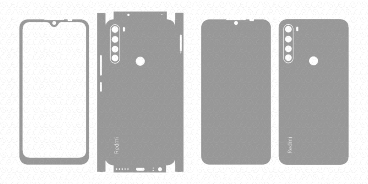 Redmi Note 8 (2019) Skin Template Vector — VecRas