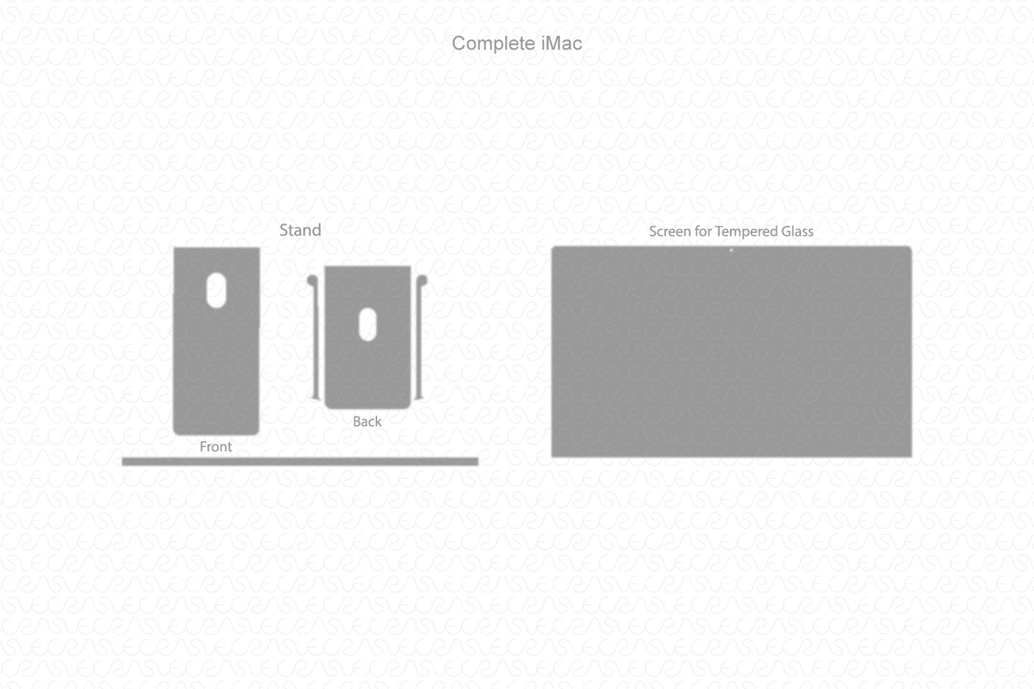 iMac 24-inch M1 Wrap Skin CutFile Vector Template Full Wrap SVG — VecRas
