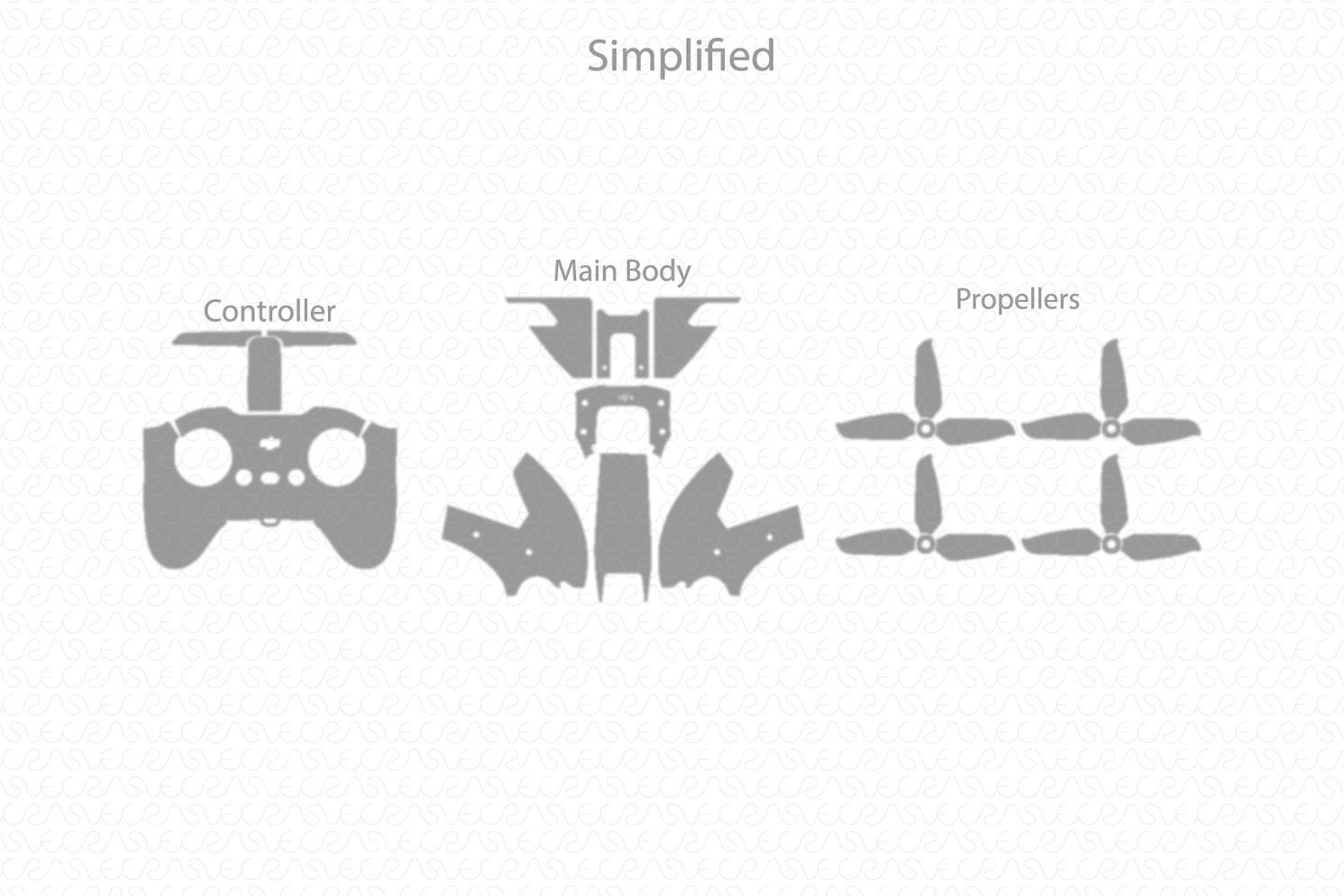 DJI FPV Drone, Goggles, Controller Skin Cutfile Template — VecRas