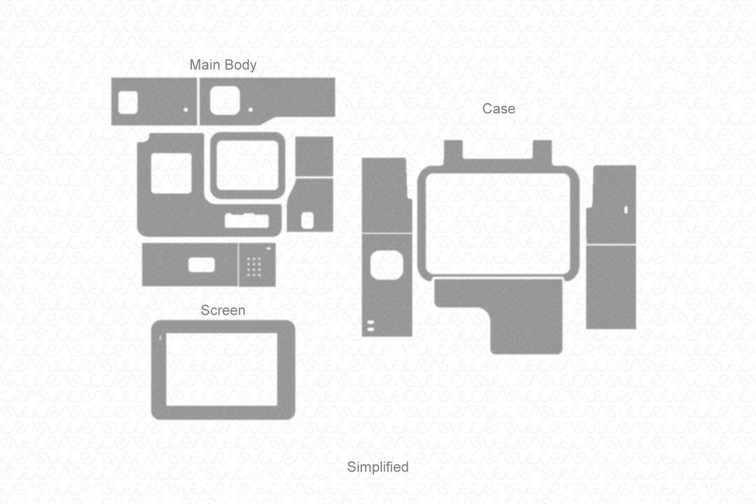 GoPro Hero 7 Black Skin CutFile Vector Template Full Wrap SVG — VecRas