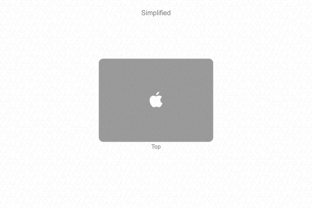 Vinyl Ready Vector Cut File Templates for MacBook Skins in Ai, PLT, EPS ...