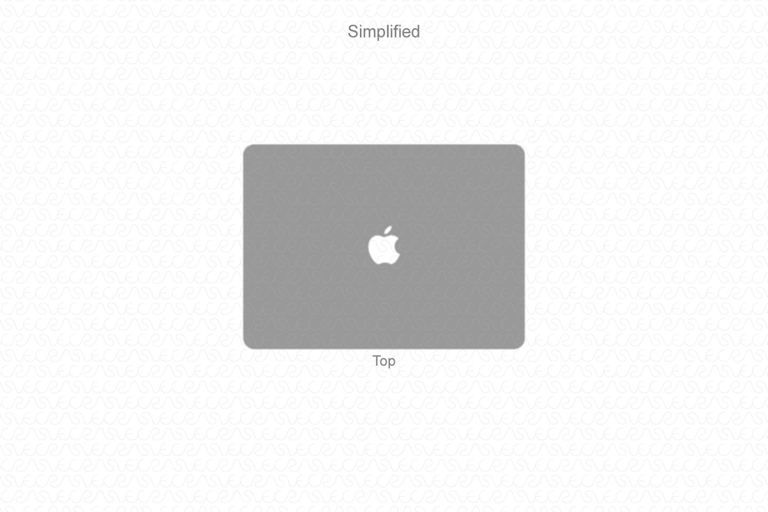 Vinyl Ready Vector Cut File Templates for MacBook Skins in Ai, PLT, EPS ...