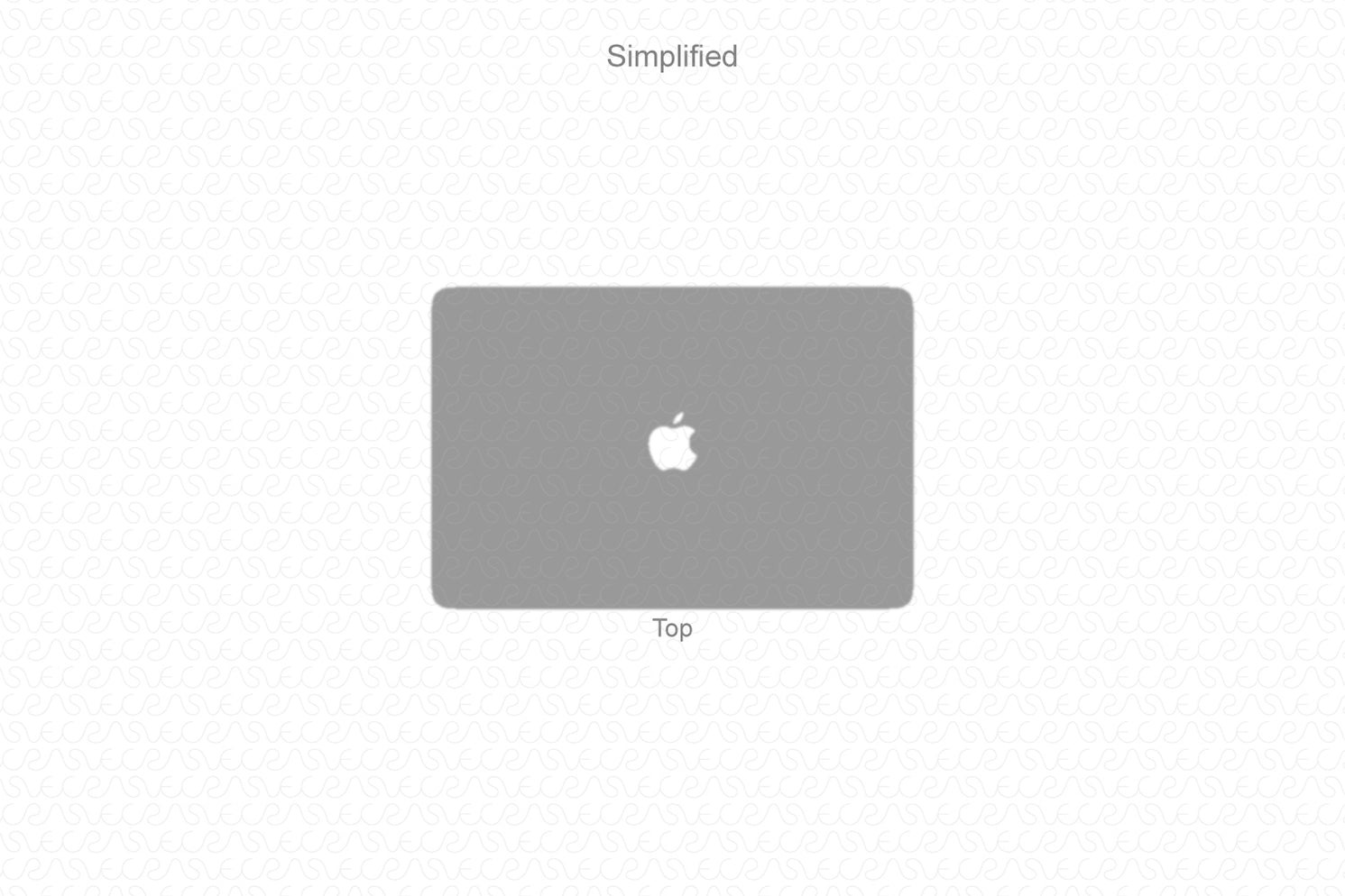 MacBook Pro 15” Retina (2012) Skin CutFile Vector Template Full Wrap ...