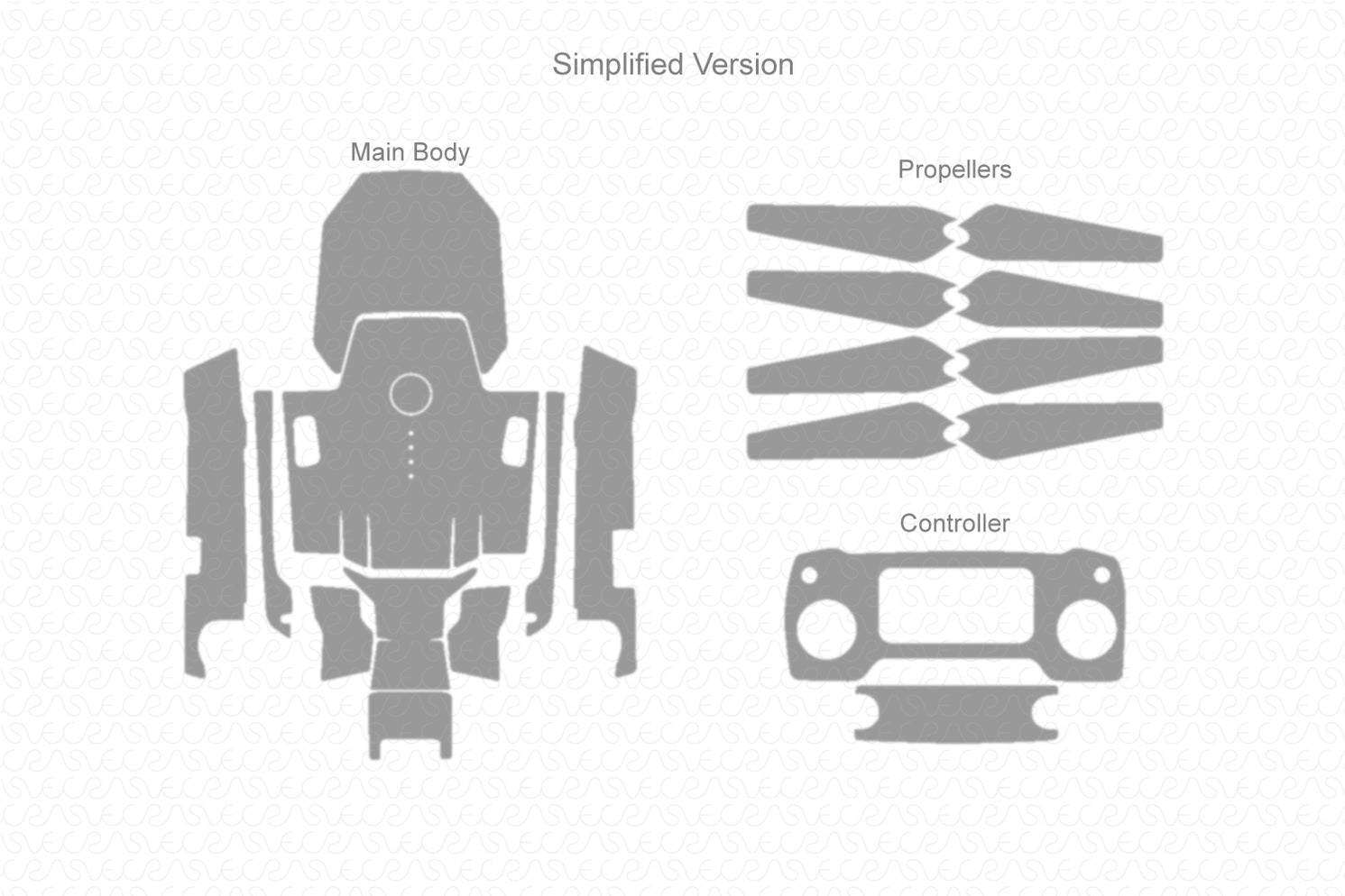 DJI Mavic Pro (2016) Skin Vector Template — VecRas