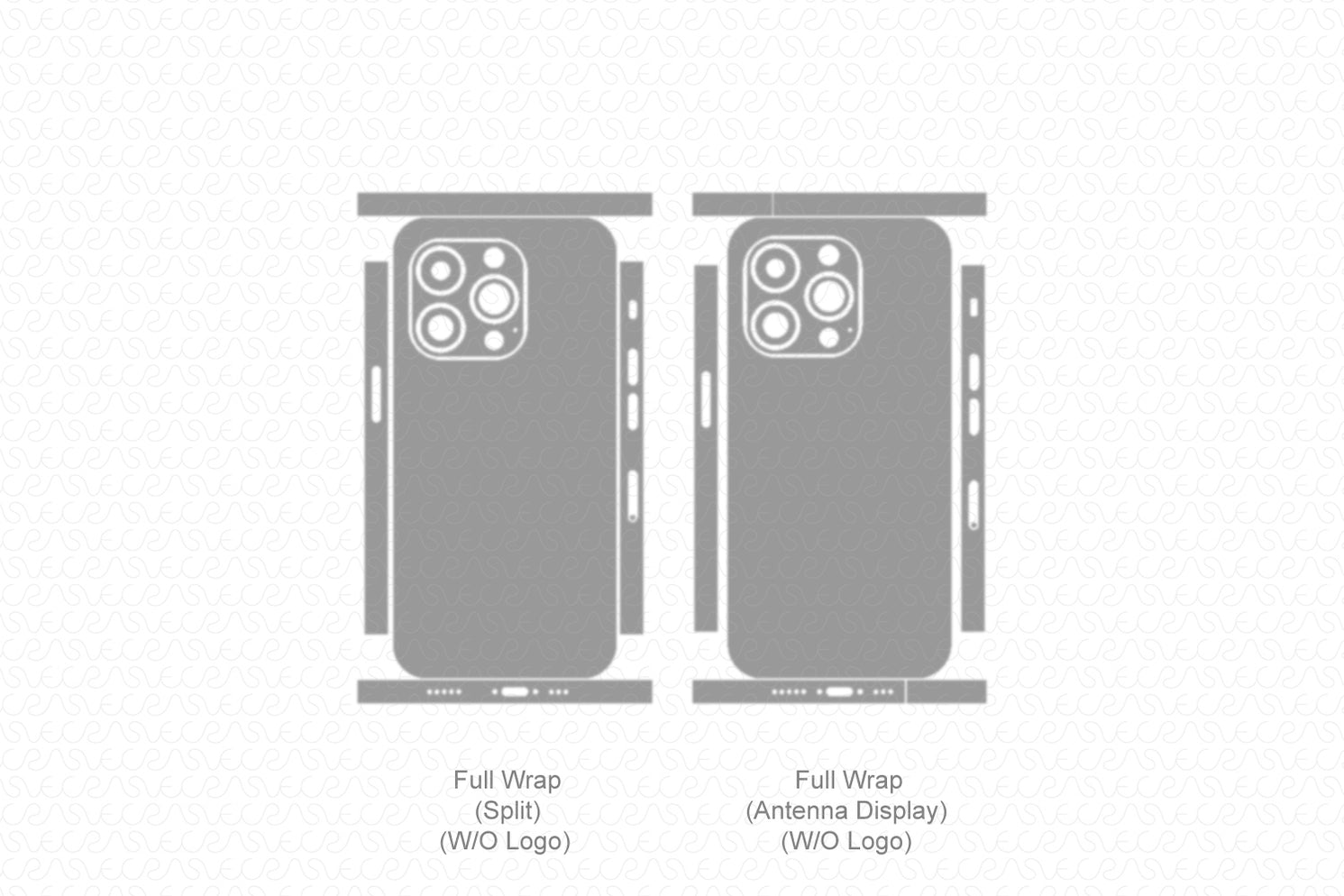 iPhone 13 Pro Skin CutFile Vector Template Full Wrap SVG — VecRas