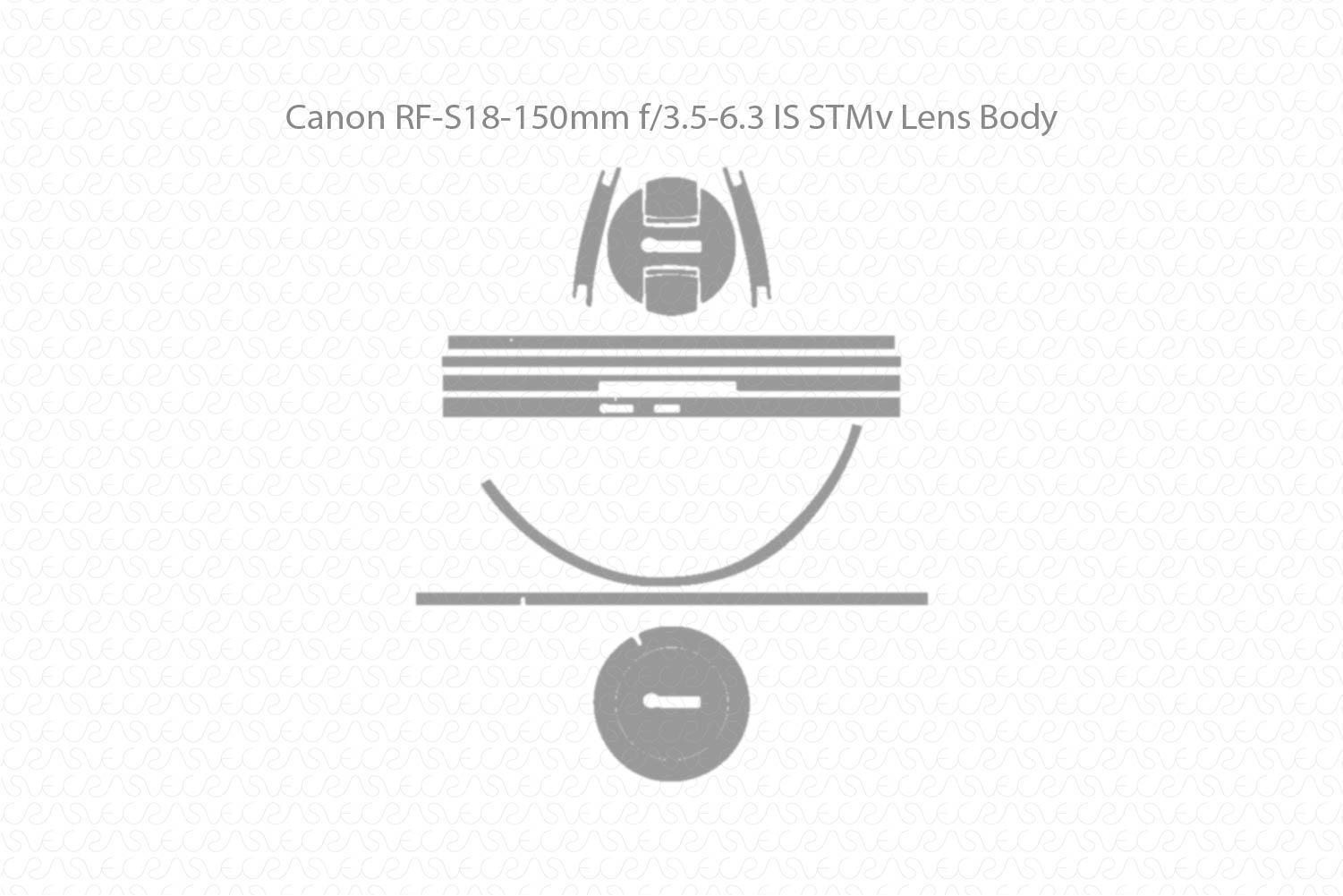 Canon RF 18-150mm F3.5-6.3 IS STM Lens Skin CutFile Vector Template ...