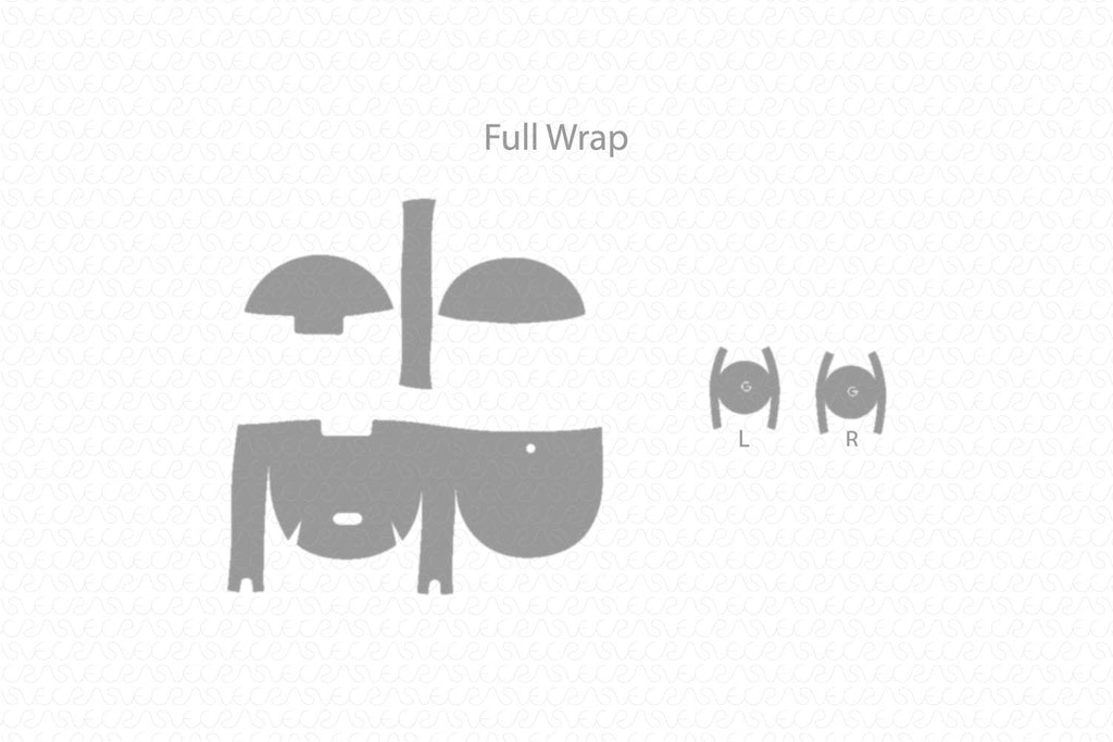 Vinyl Ready Vector Cut File Templates for AirPods / Earbuds Skins in Ai ...