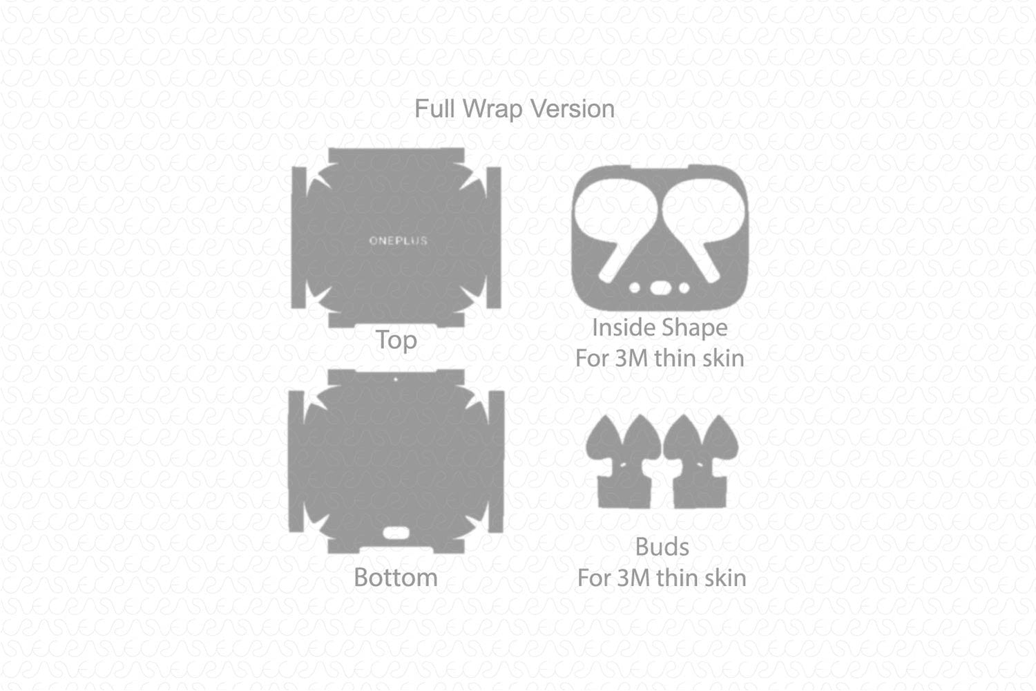 Vinyl Ready Vector Cut File Templates for AirPods / Earbuds Skins in Ai ...
