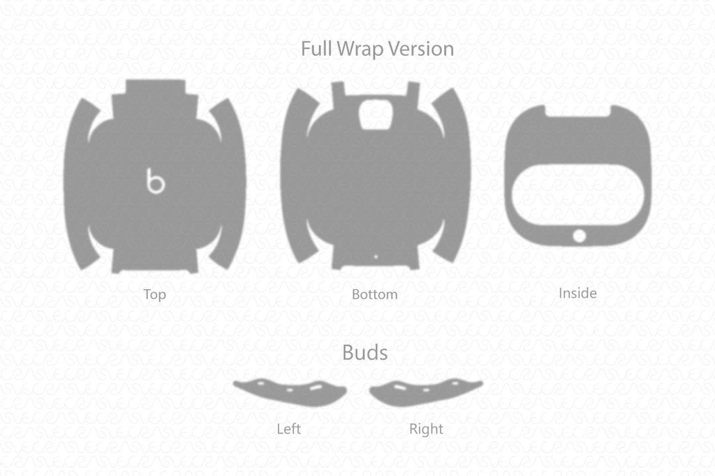 Vinyl Ready Vector Cut File Templates for AirPods / Earbuds Skins in Ai ...