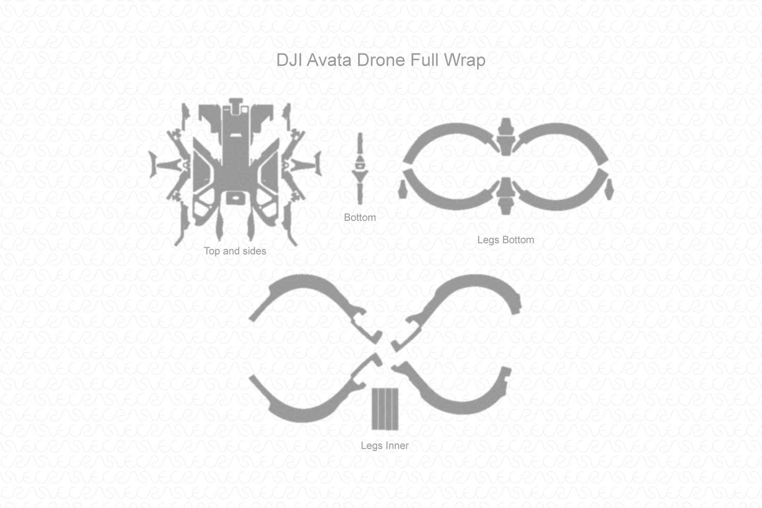 Cut Ready Vector Cut File Templates for DJI / Drone Skins in Ai, PLT ...