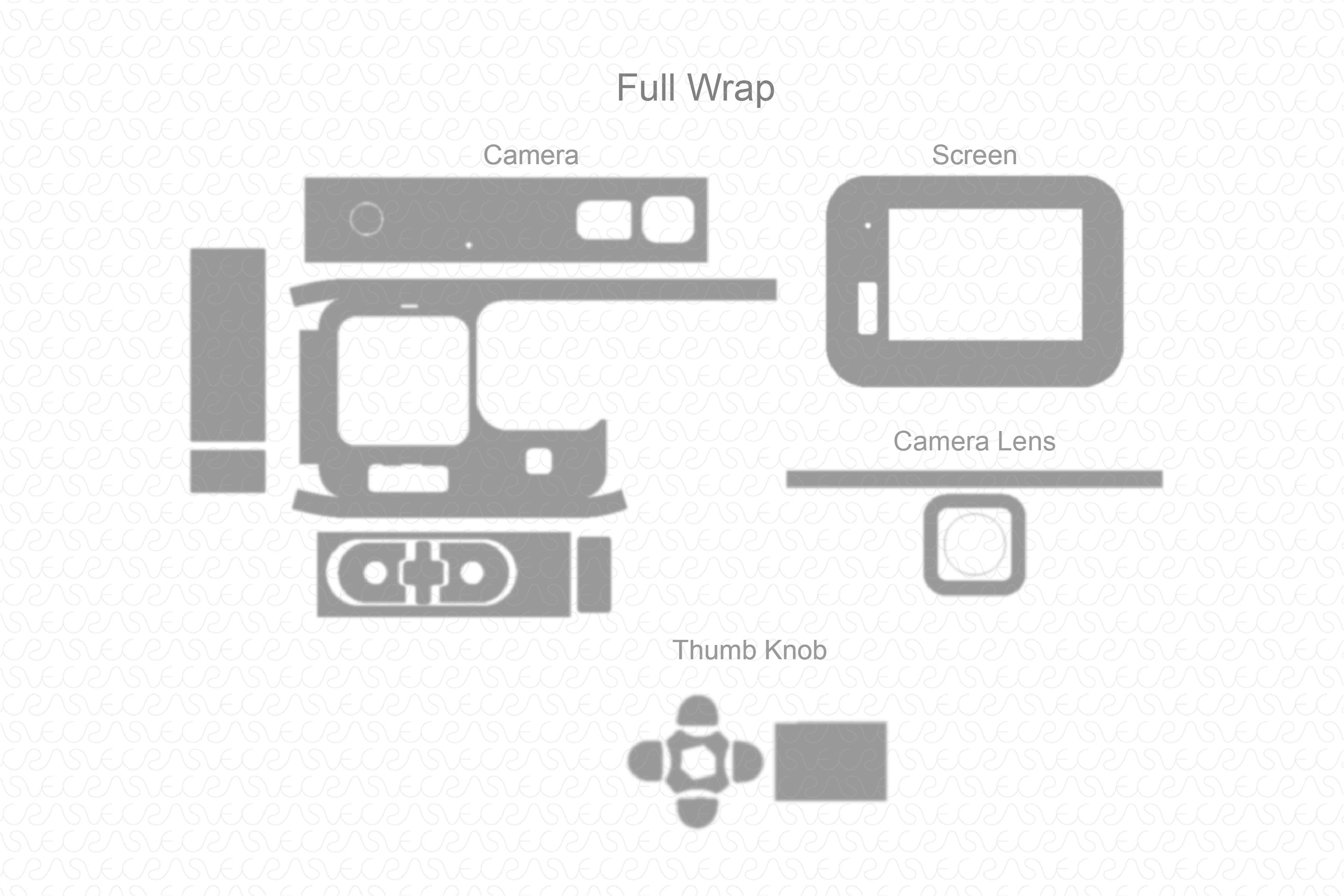 GoPro HERO 10 Black Skin CutFile Vector Template Full Wrap SVG — VecRas