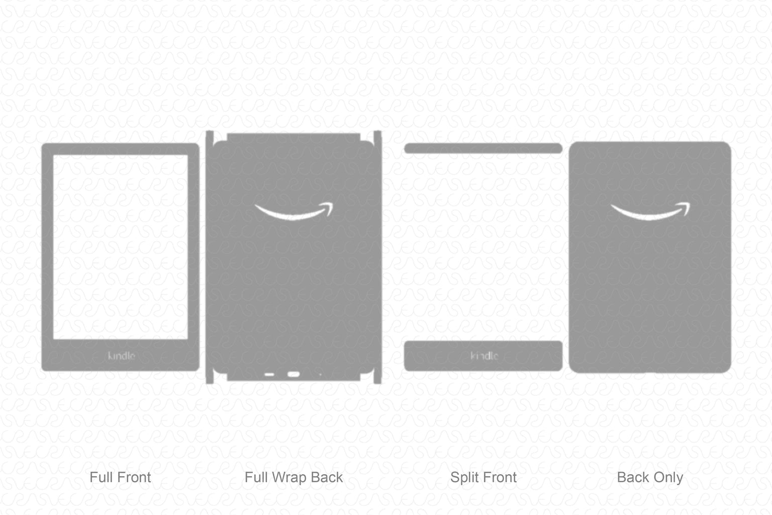 Vinyl Ready Vector Cut File Templates for Amazon Kindle Skins in Ai ...