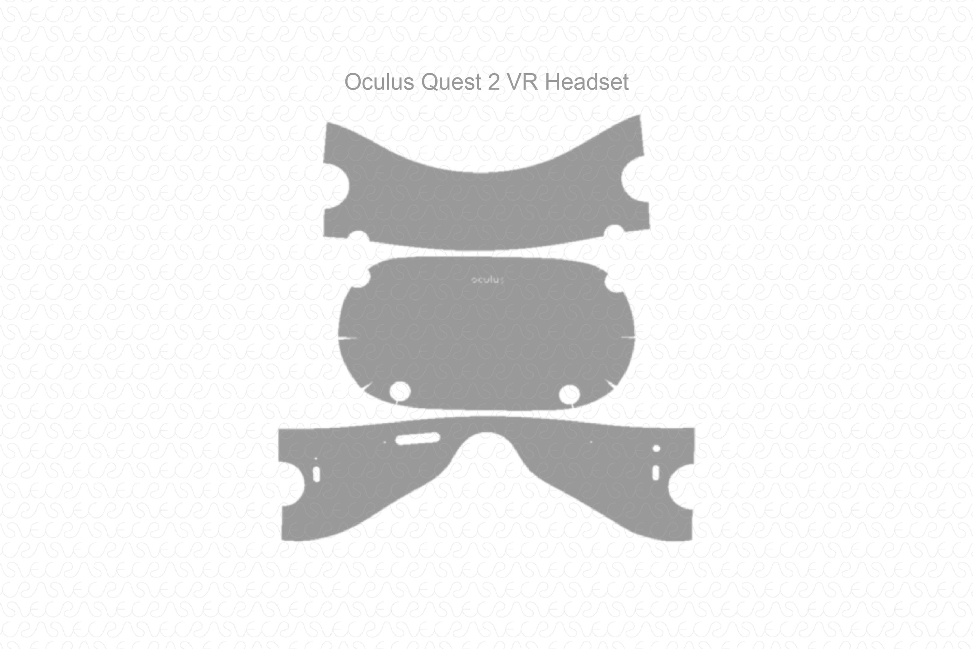 Meta Quest 2 VR Headset Skin CutFile Vector Template Full Wrap SVG — VecRas