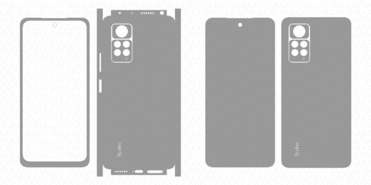 Redmi Note 11 Pro+ 5G Skin Template Vector 2022 — VecRas