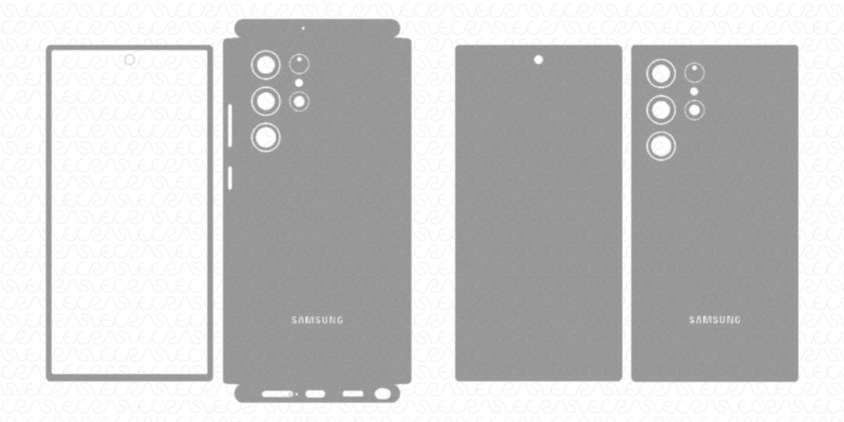 Galaxy S22 Ultra 5G Skin CutFile Vector Template Full Wrap SVG — VecRas