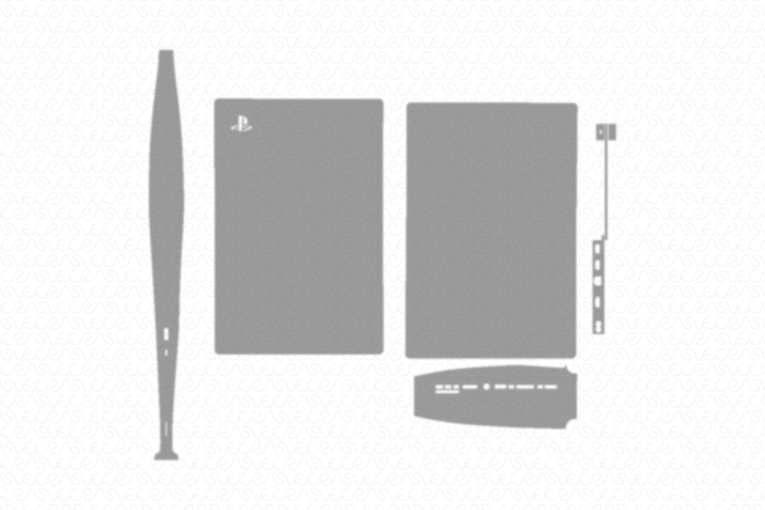 Vinyl Ready Vector Cut File Templates for PlayStation Gaming Skins in ...