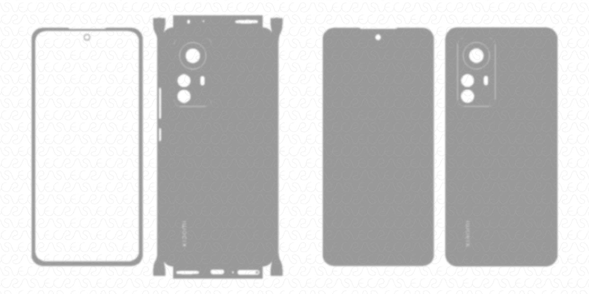 Xiaomi 12 Pro Skin Template Vector 2022 — VecRas