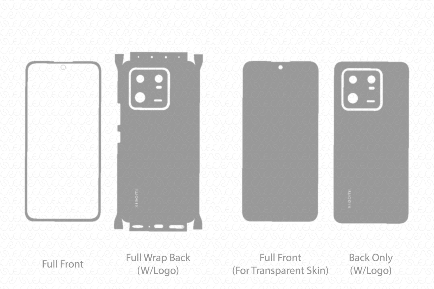 Xiaomi 13 Pro Skin CutFile Vector Template Full Wrap SVG — VecRas